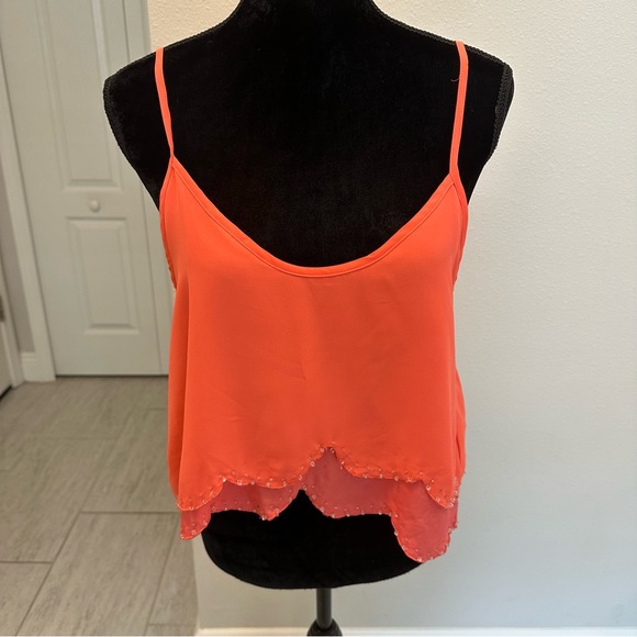 TCEC | Tops | Tcec Coral Beaded Tank | Poshmark